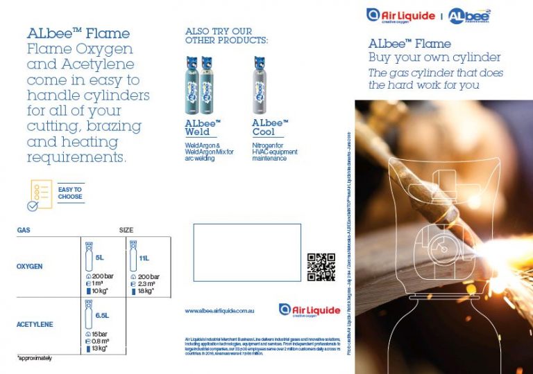 ALbee Flamal Oxygen Gas Cylinder